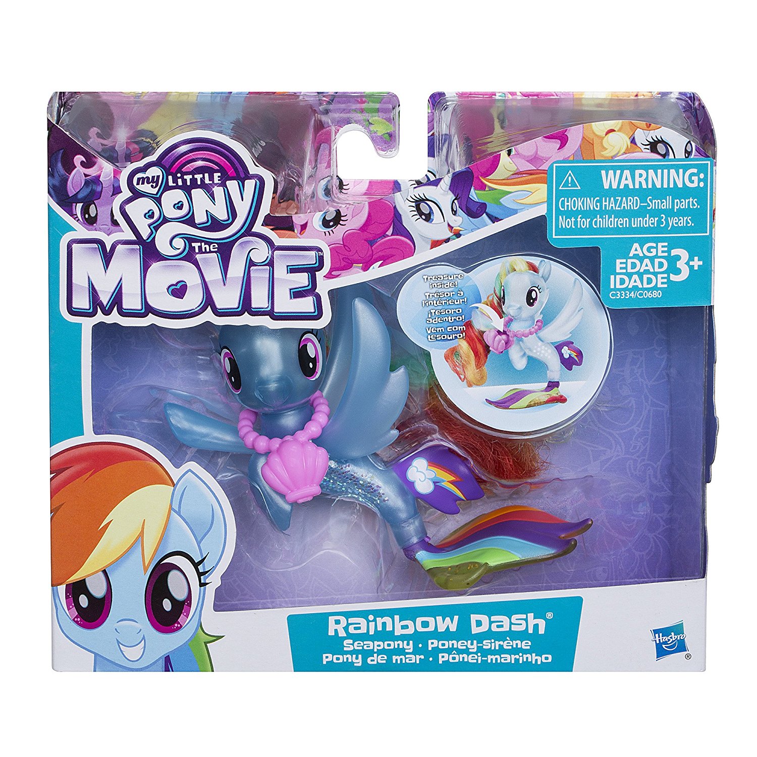 New "My Little Pony: The Movie" Rainbow Dash Sea Pony Figure available ...