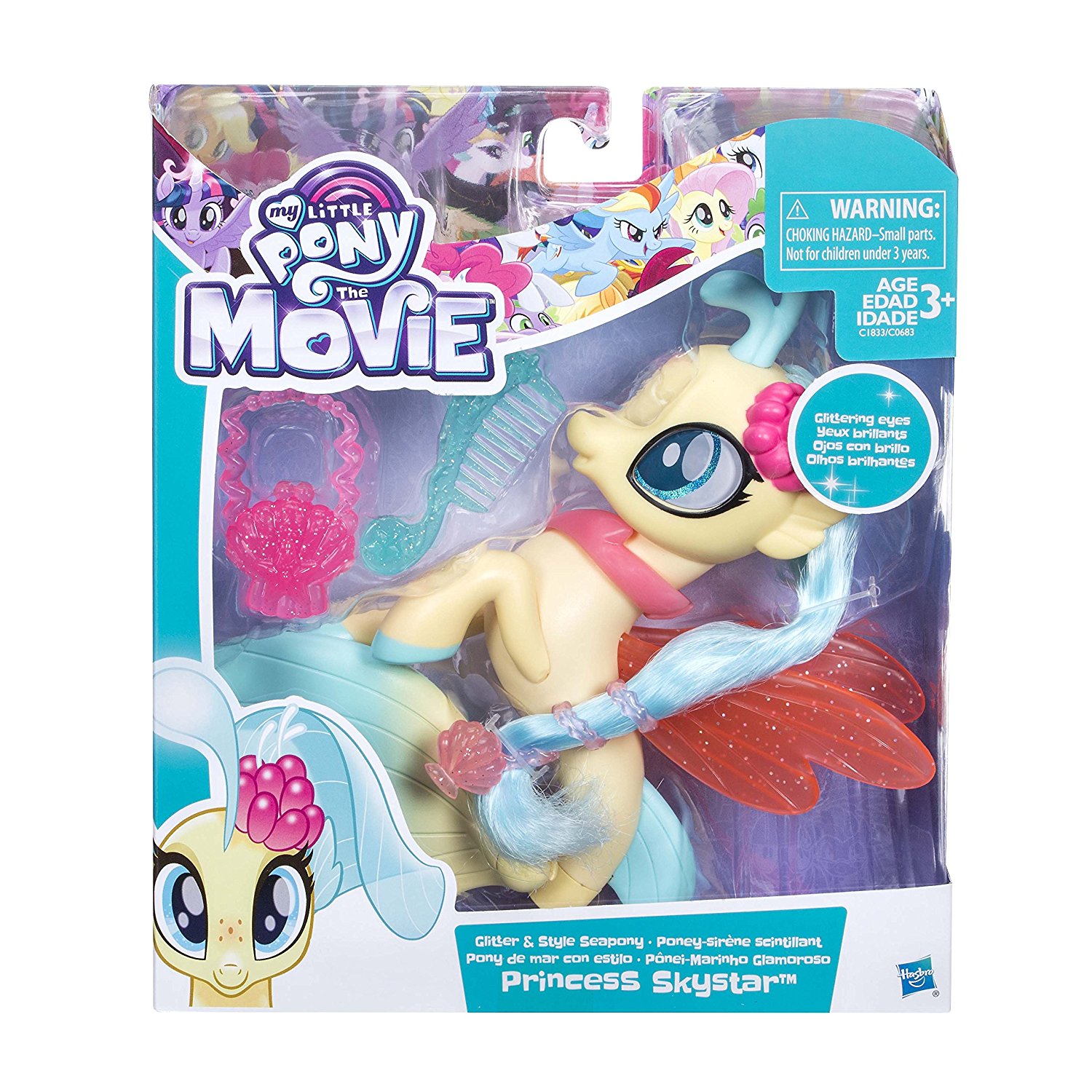New "My Little Pony: The Movie" Glitter & Style Princess Skystar Sea ...
