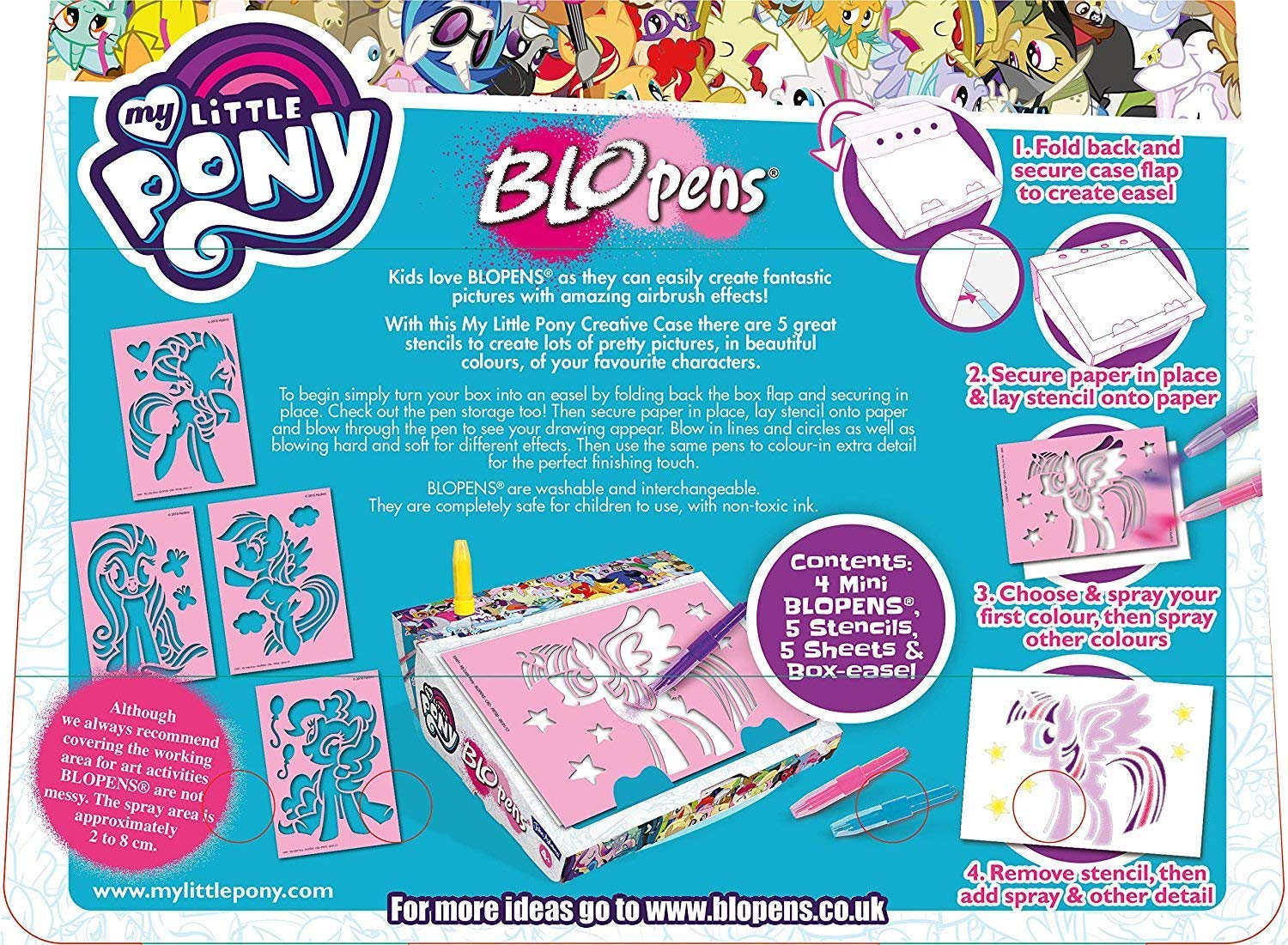 New "My Little Pony: The Movie" Blo Blow Pen Airbrush Activity Set ...