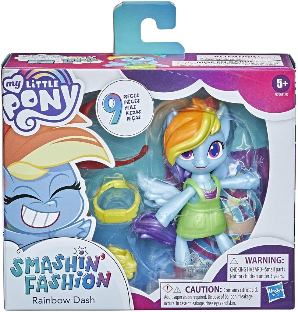 New My Little Pony: Pony Life Rainbow Dash Smashin’ Fashion Figure Set ...