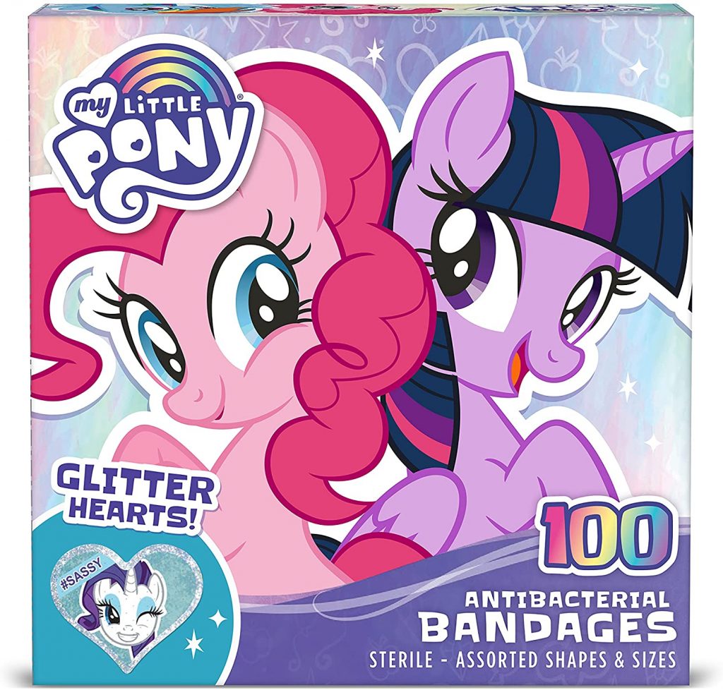 New My Little Pony Adhesive Antibacterial Glitter Bandages Set ...